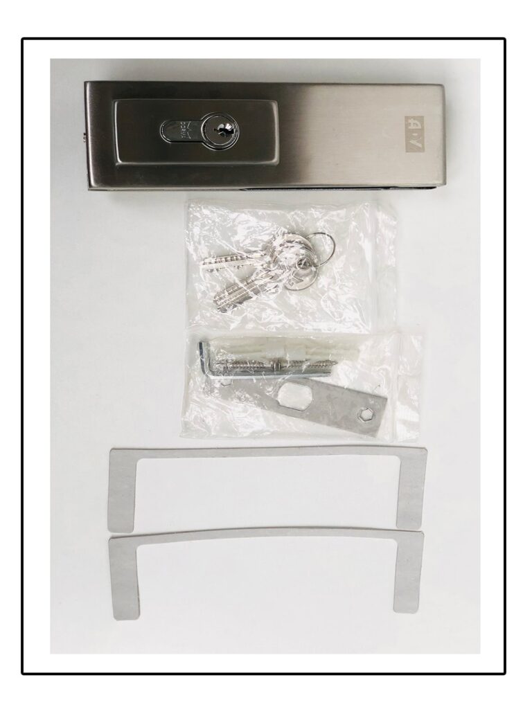Glass Door Corner Lock Patch Fitting | Advfasteners.co.uk